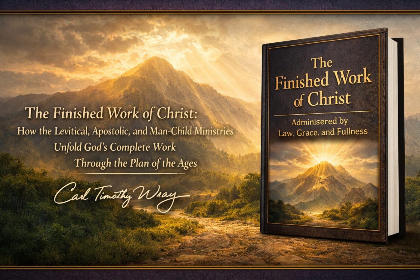 The Finished Work Of Christ — Levitical, Apostolic, And Man-Child ...
