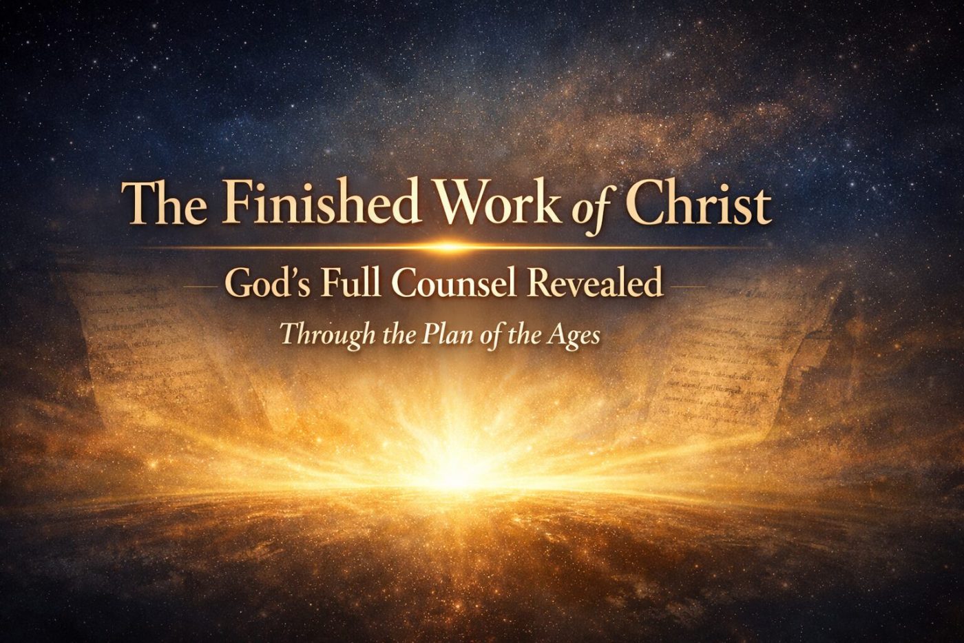 The Finished Work Of Christ — God’s Full Counsel Explained
